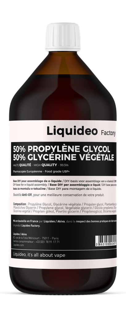 Base PG/VG LIQUIDEO - 1L x6 | LiquideoPRO